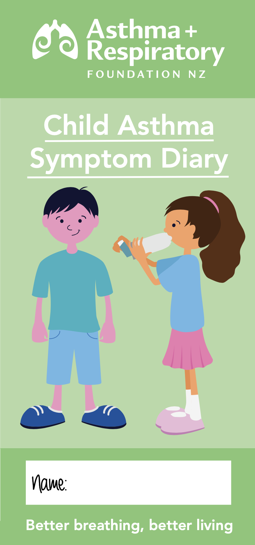 Child Symptom Diary | Asthma Foundation NZ